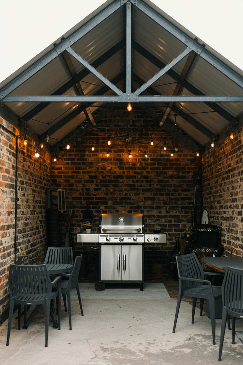 40 Outdoor BBQ Area With Roof Ideas 2025 – Stylish, Functional, and ...