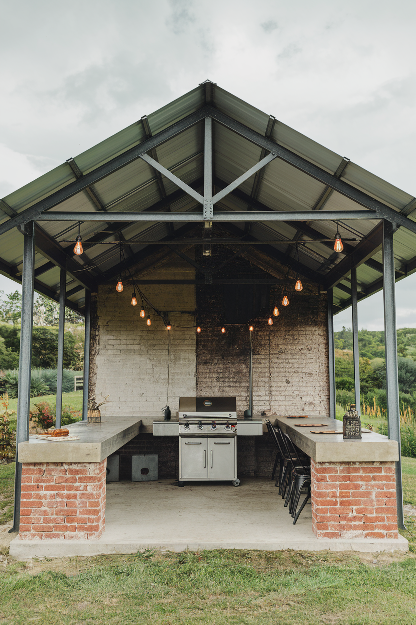 40 Outdoor BBQ Area With Roof Ideas 2025 – Stylish, Functional, and ...