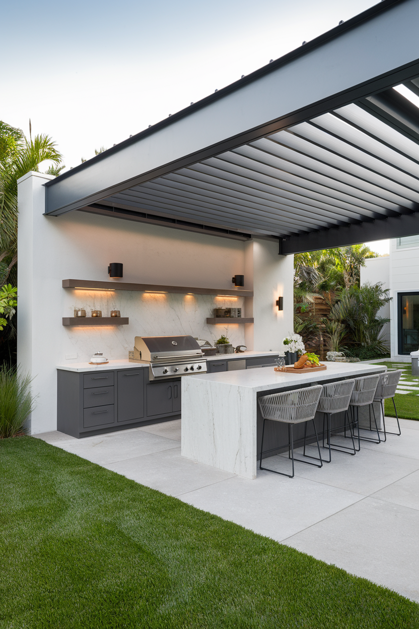 40 Outdoor BBQ Area With Roof Ideas 2025 – Stylish, Functional, and ...