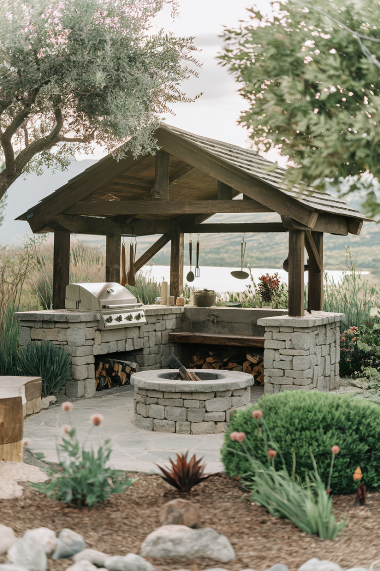 40 Outdoor BBQ Area With Roof Ideas 2025 – Stylish, Functional, and ...