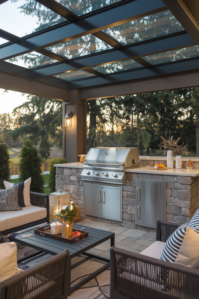 40 Outdoor BBQ Area With Roof Ideas 2025 – Stylish, Functional, and ...