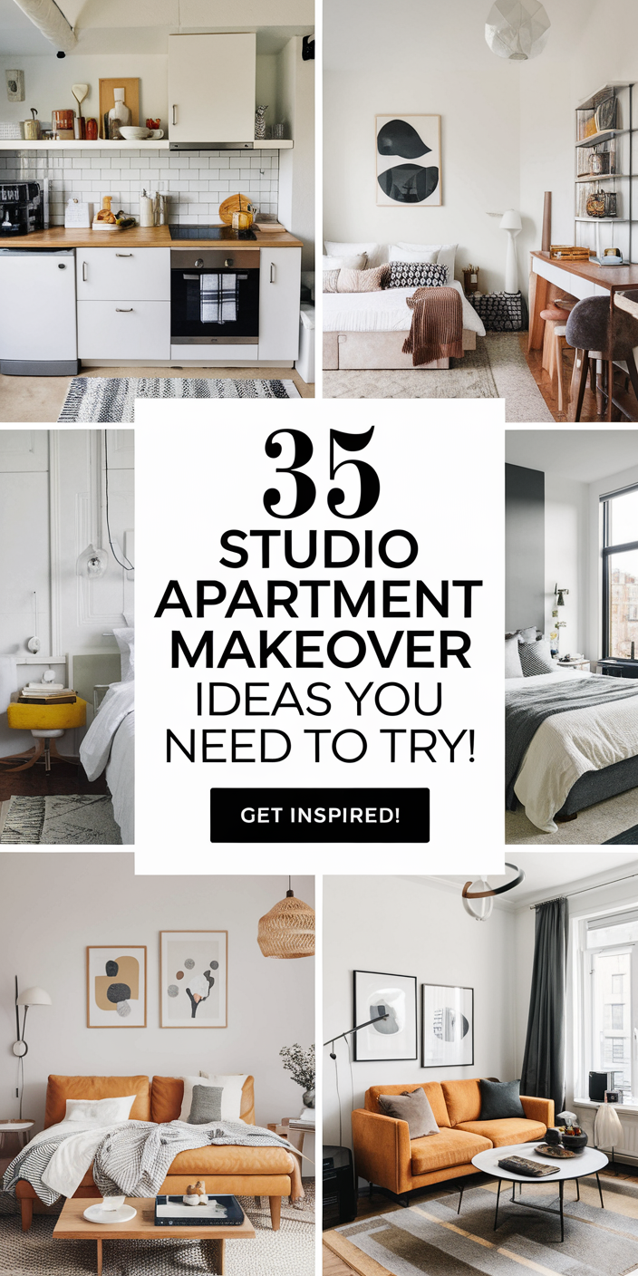 35 Studio Apartment Ideas 2025 for Smart Layouts, Cozy Decor, and Space ...