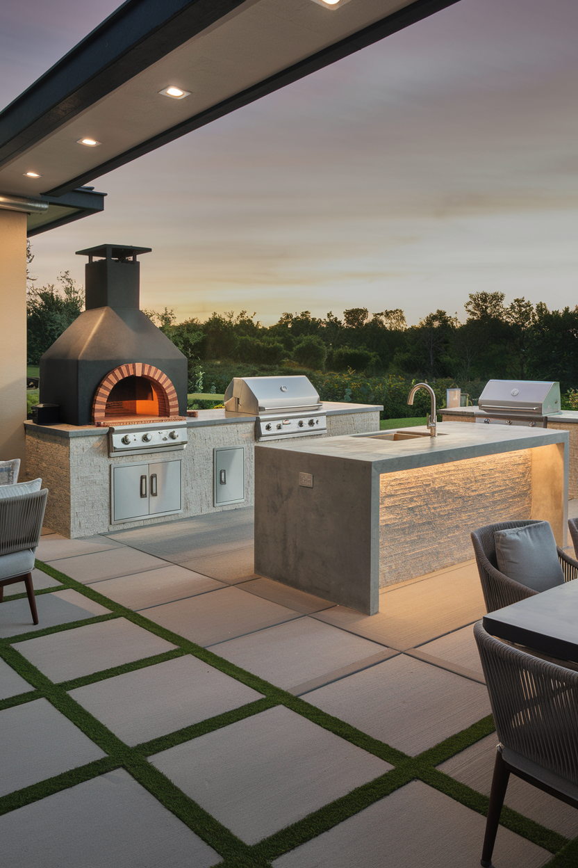Outdoor Kitchen Design 2025 – 39 Trendy Ideas for Modern Layouts, Grill ...