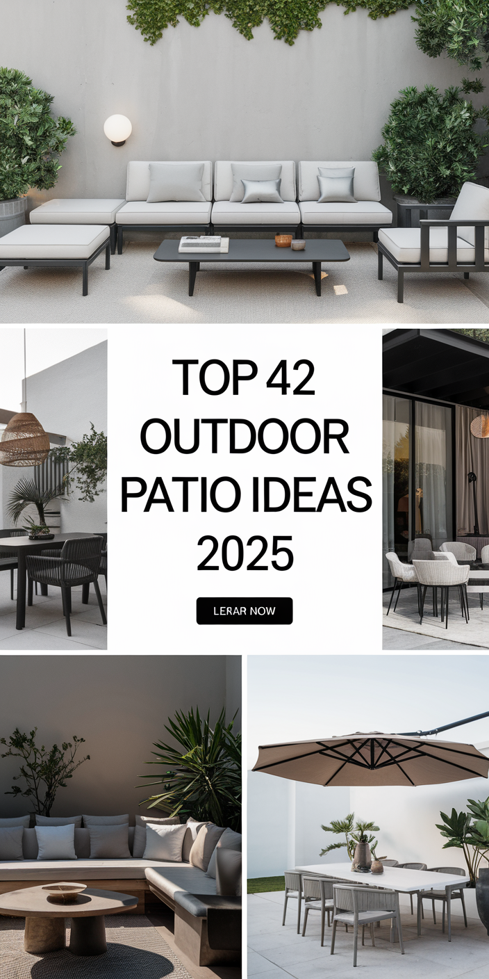 42 Outdoor Patio Ideas 2025 – Stylish, Budget-Friendly & Cozy Designs ...