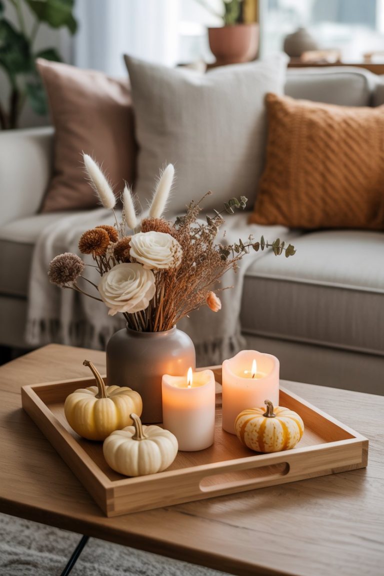 36 Fall Coffee Table Decor Ideas 2025 for Cozy Living Rooms with Trays ...