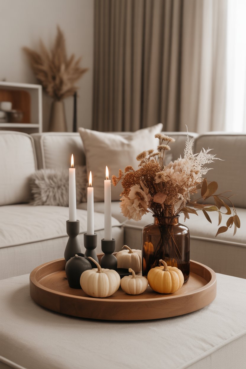 36 Fall Coffee Table Decor Ideas 2025 for Cozy Living Rooms with Trays ...