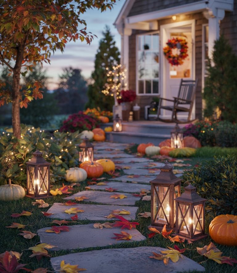 38 Outdoor Fall Decorations 2025 - Front Porch, Yard, and Steps