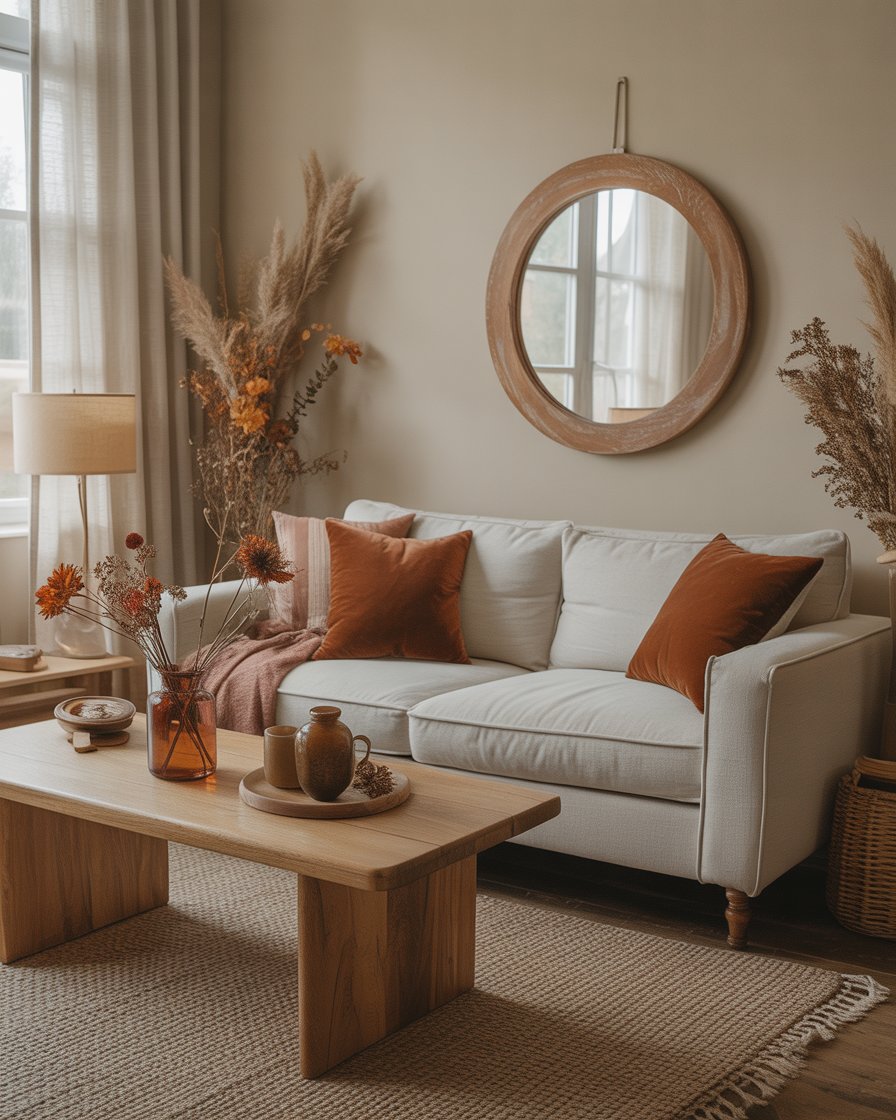 37 Fall Living Room Decor Ideas 2025 with Warm Colors Cozy Touches and ...