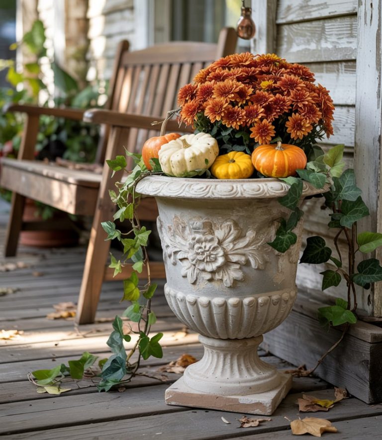 38 Outdoor Fall Decorations 2025 - Front Porch, Yard, and Steps
