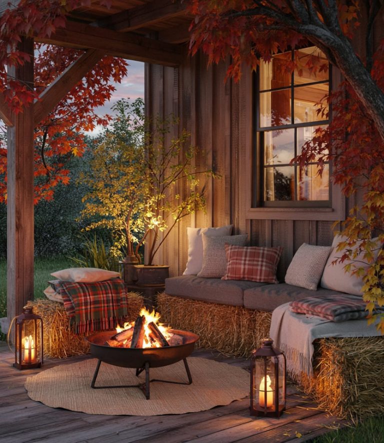38 Outdoor Fall Decorations 2025 - Front Porch, Yard, and Steps