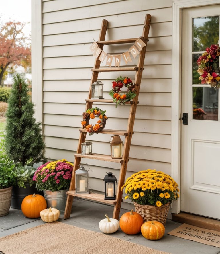 38 Outdoor Fall Decorations 2025 - Front Porch, Yard, and Steps