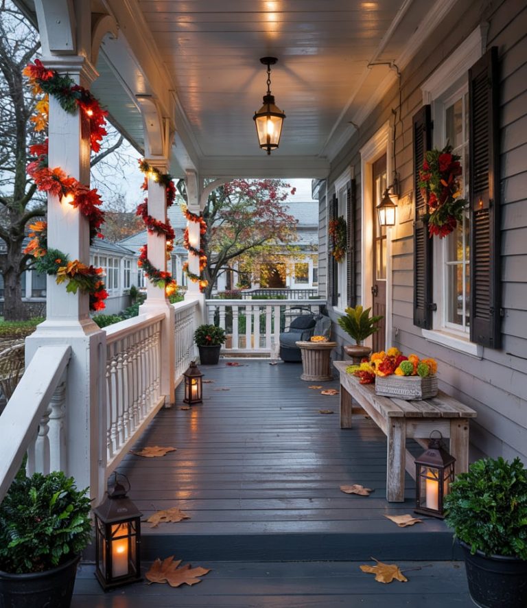 38 Outdoor Fall Decorations 2025 - Front Porch, Yard, and Steps