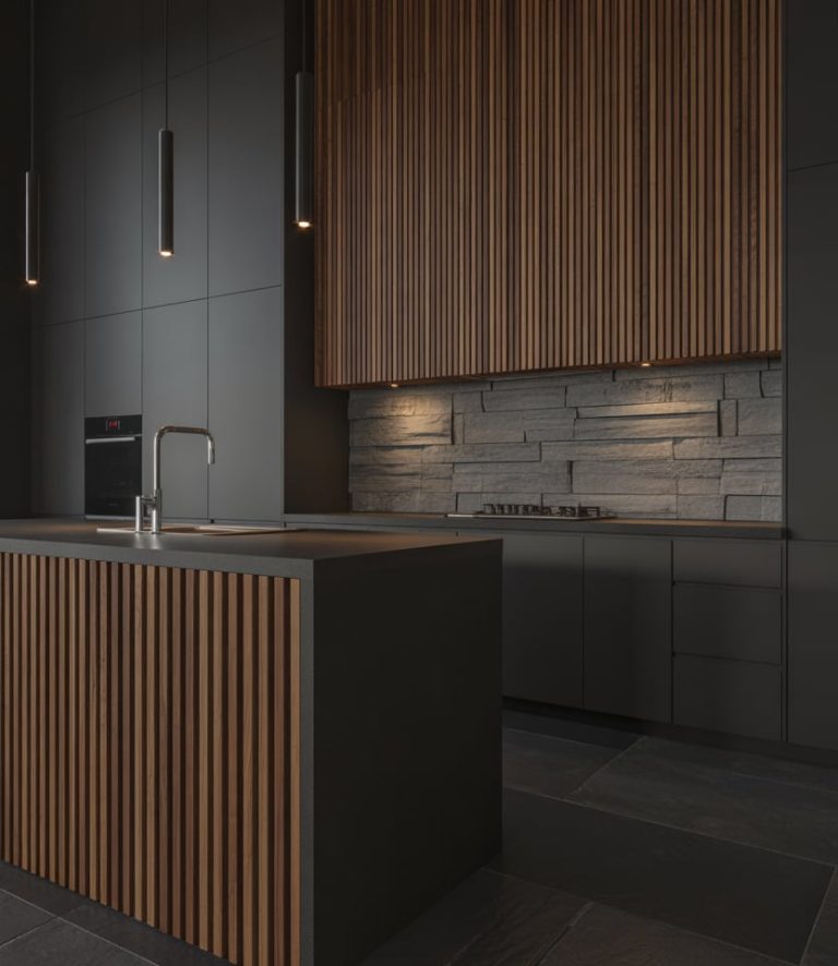 41 Dark Kitchen 2025 Ideas With Cabinets, Countertops, Backsplash ...