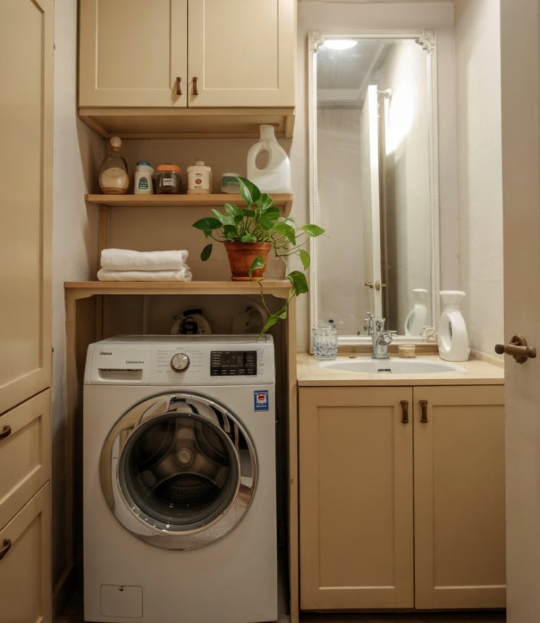 42 Small Laundry Room Designs With Stackable Ideas & Clever Layout ...