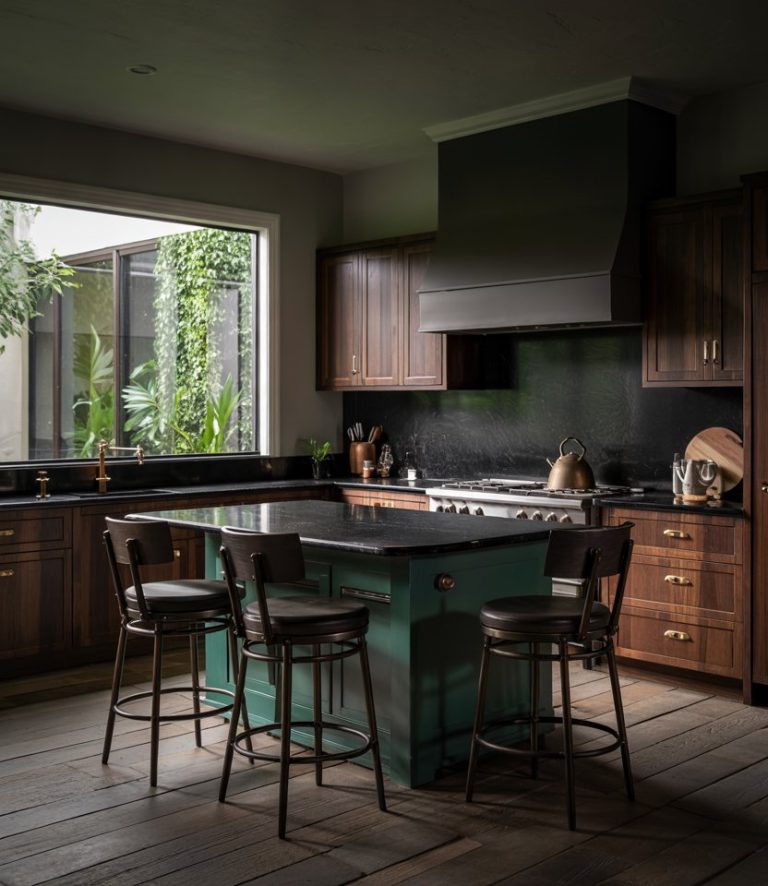Dark Wood Kitchen Cabinets 2025 – 45 Modern, Farmhouse, Rustic, and ...