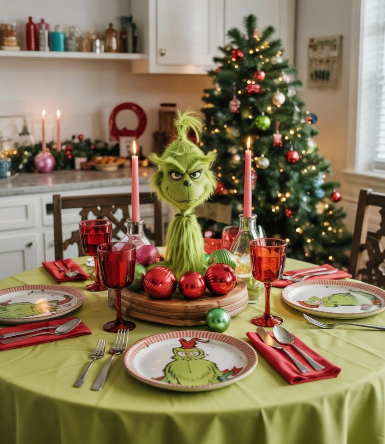 Grinch Christmas Decorations 33 Ideas for House, Classroom, Living Room ...