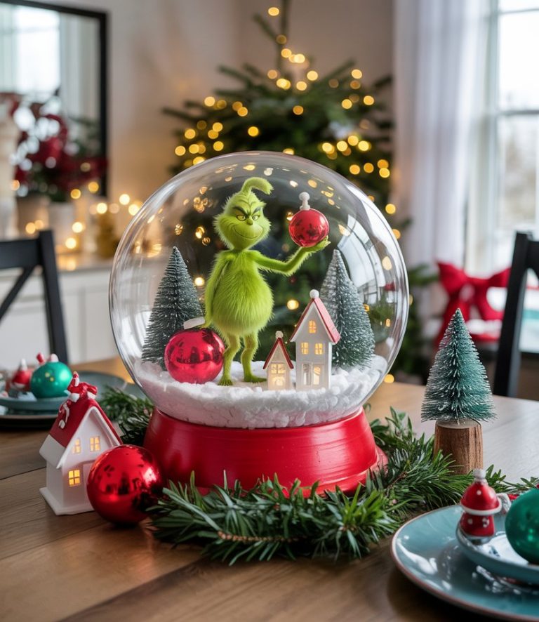 Grinch Christmas Decorations 33 Ideas for House, Classroom, Living Room ...