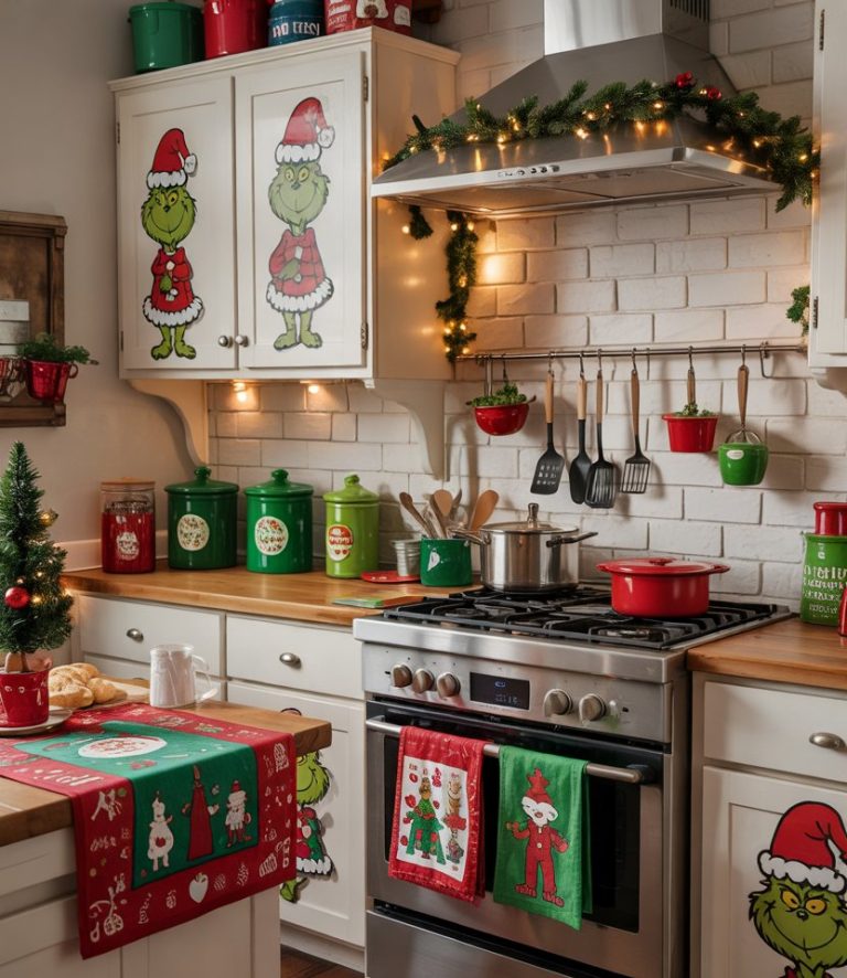 Grinch Christmas Decorations 33 Ideas for House, Classroom, Living Room ...