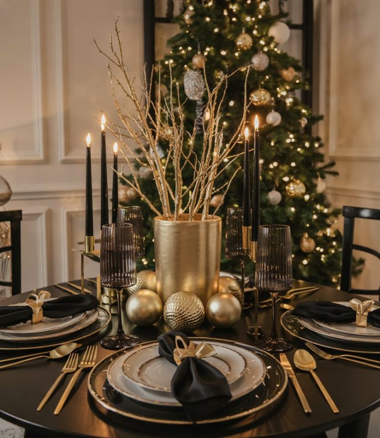 34 Christmas Table Decorations 2025: Rustic, Minimalist, Candles ...