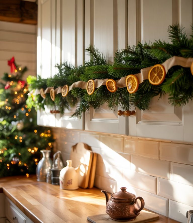 35 Garland Christmas Decor Ideas 2025: Archway, Doorway, Staircase ...