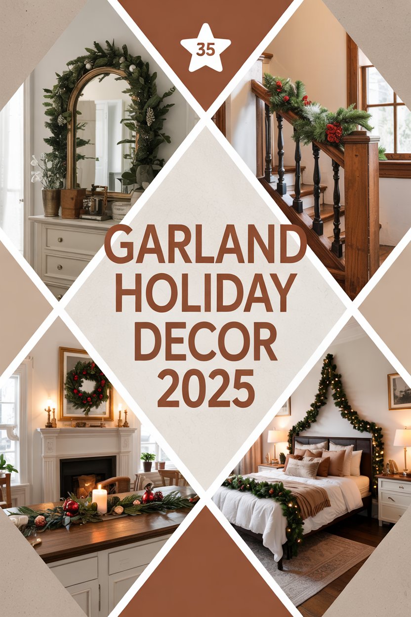 35 Garland Christmas Decor Ideas 2025: Archway, Doorway, Staircase ...