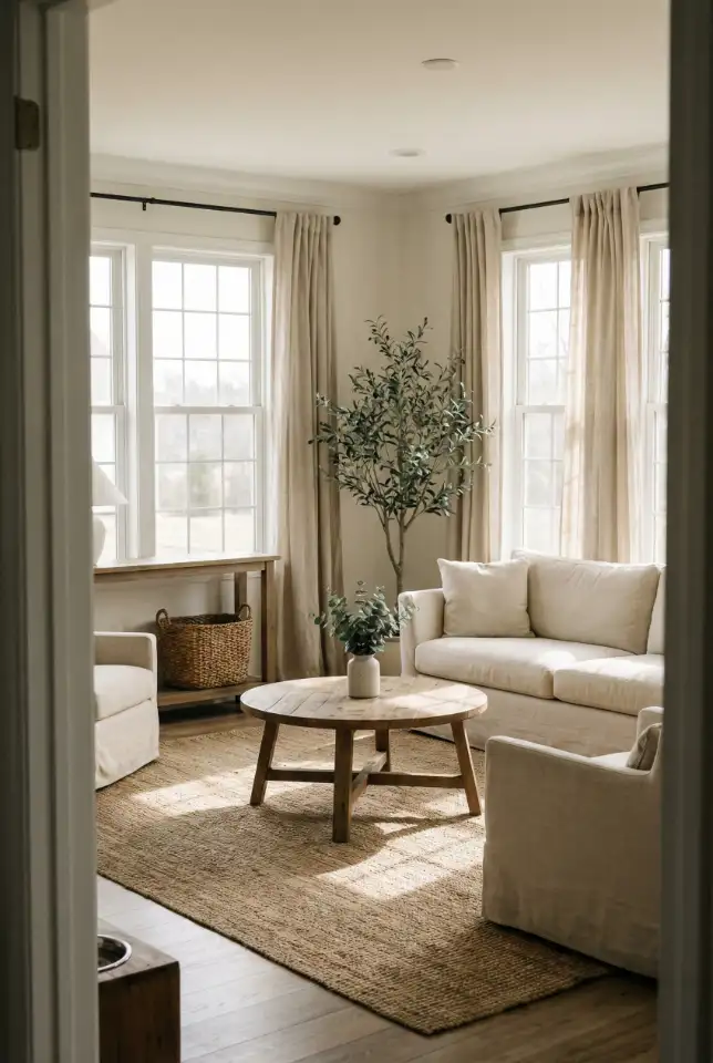 Modern Farmhouse Living Room Ideas: Cozy Decor, Layout Tips, TV Walls ...